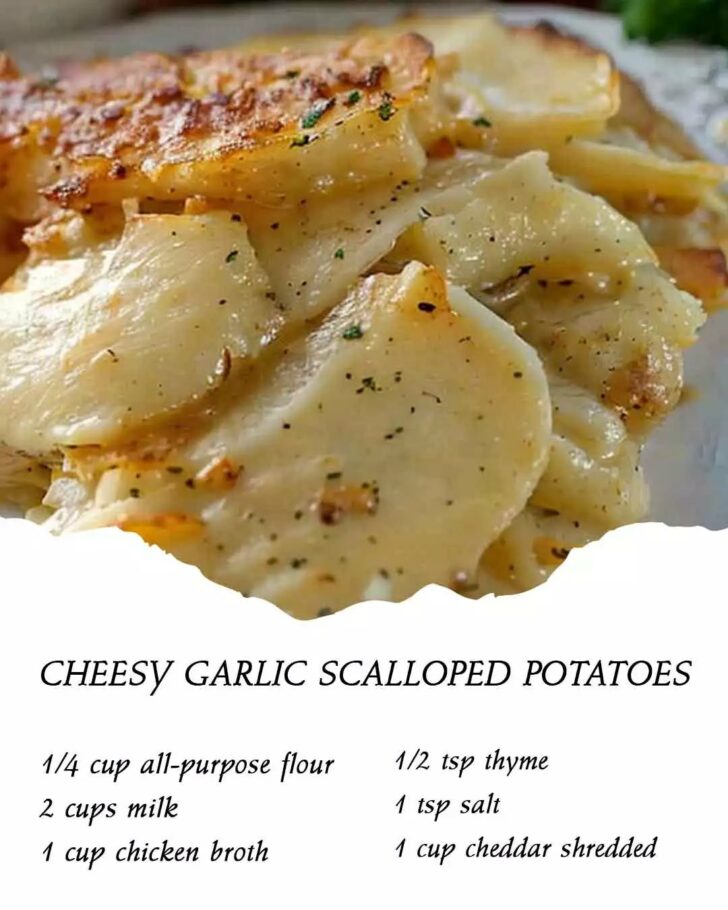 CHEESY GARLIC SCALLOPED POTATOES – Arch Recipes