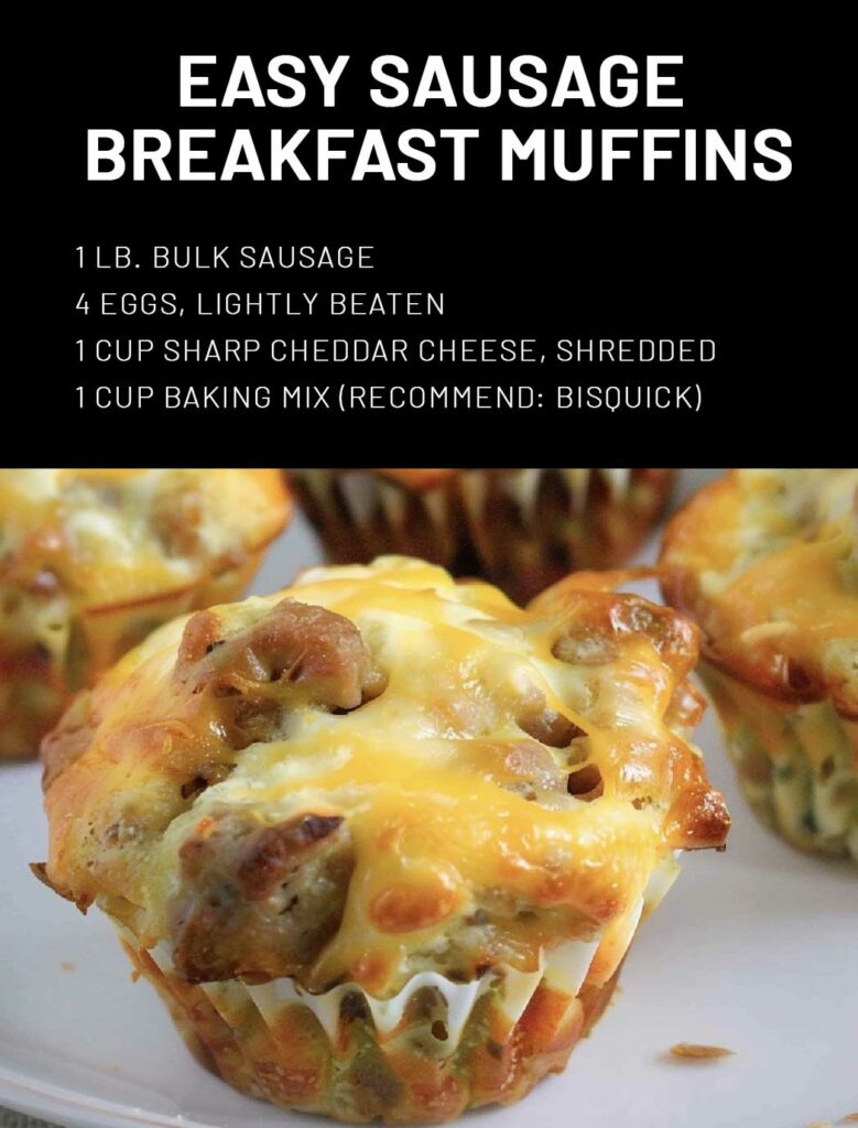 Easy Sausage Breakfast Muffins – Arch Recipes