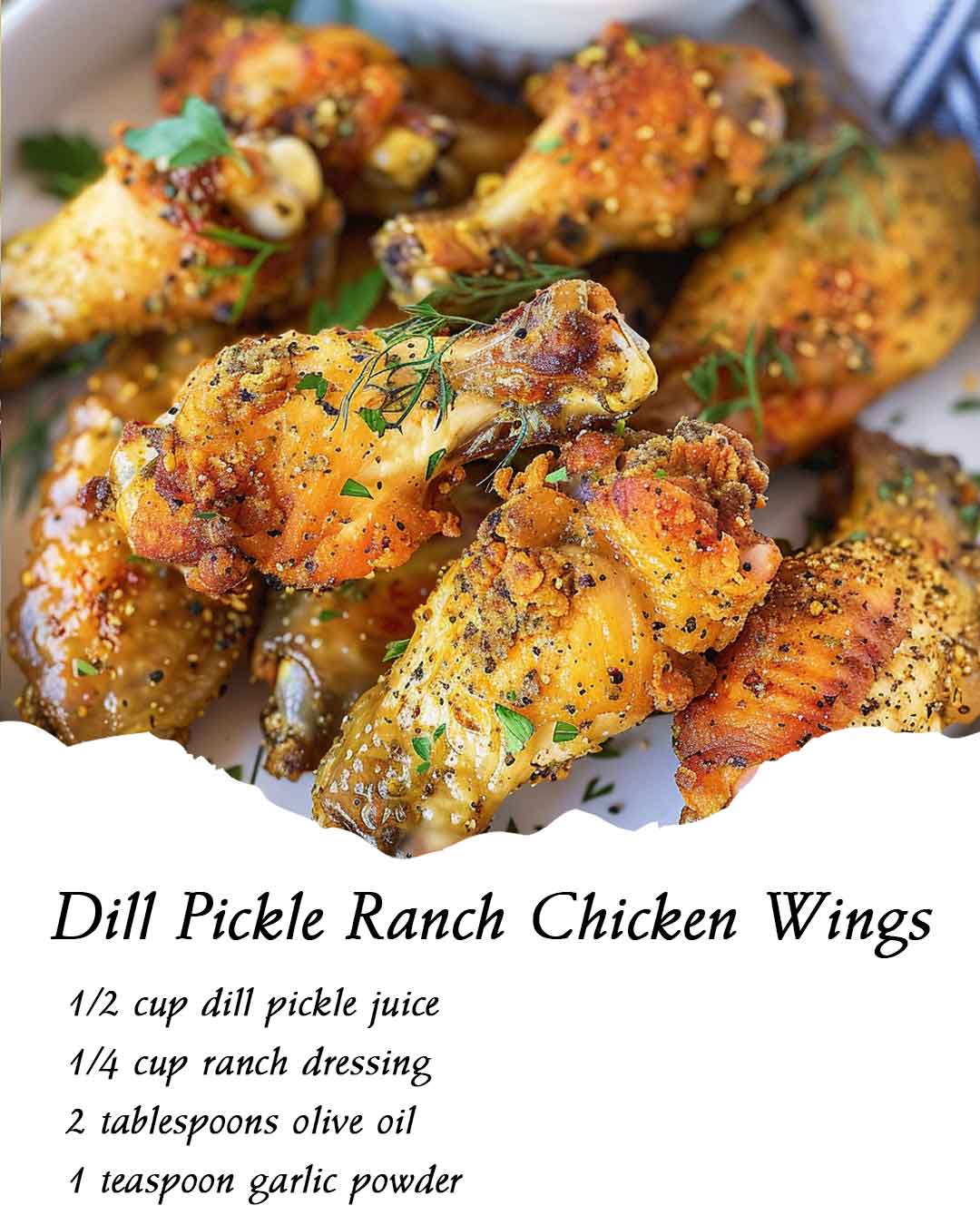 Dill Pickle Ranch Chicken Wings