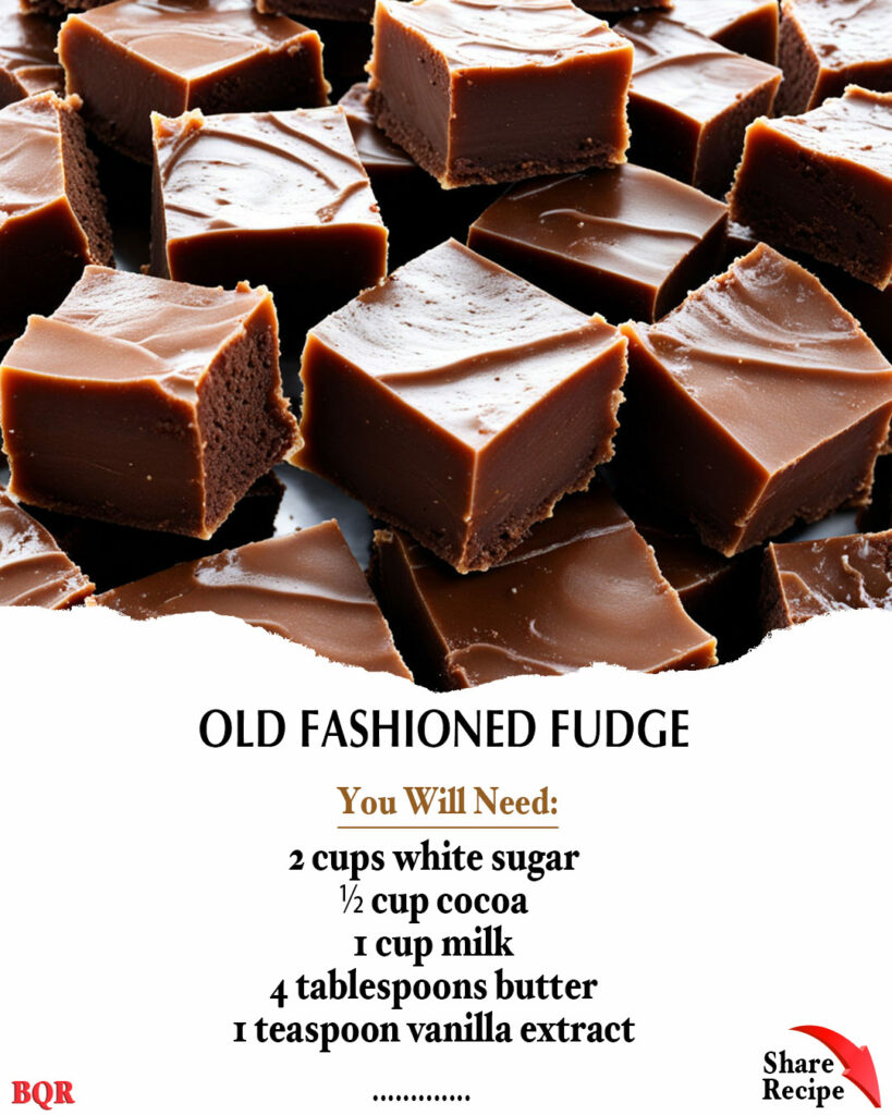 Old-Fashioned Chocolate Fudge Recipe