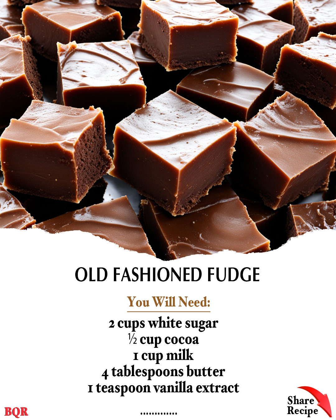 Old-Fashioned Chocolate Fudge Recipe