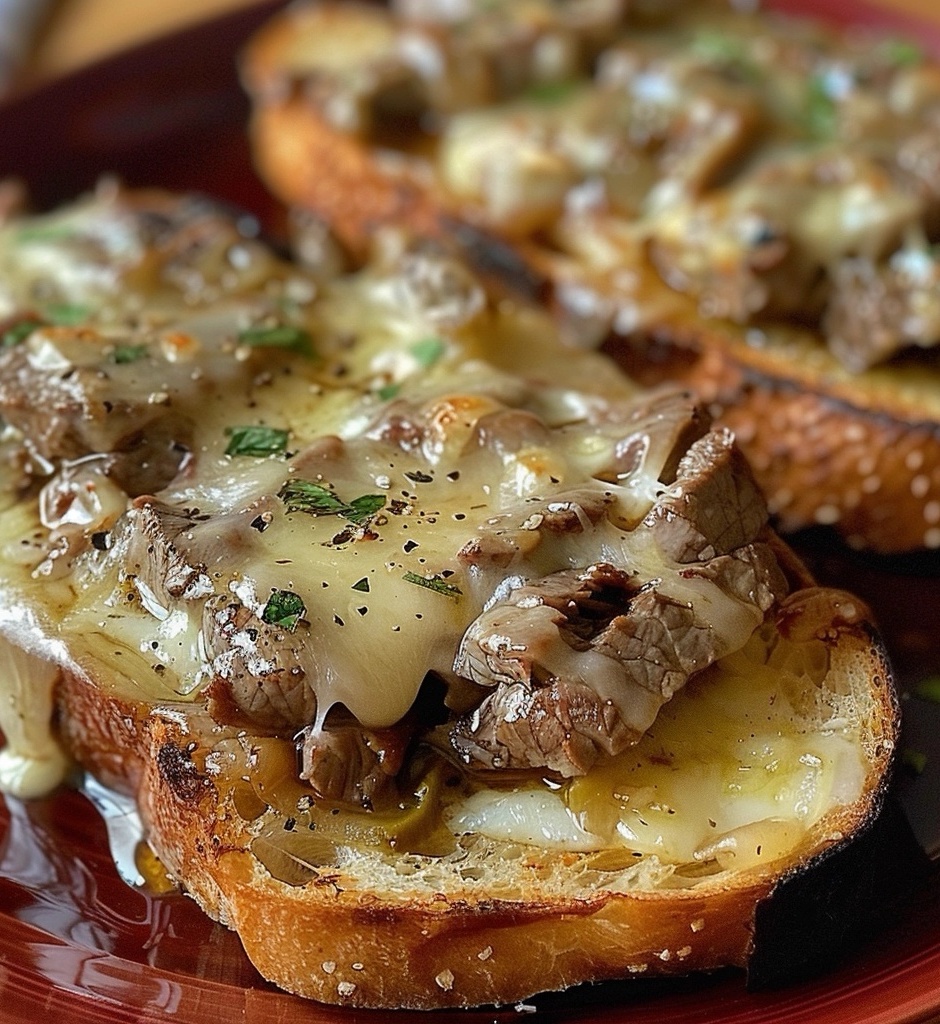 Steak and Cheese Garlic Toast – Arch Recipes