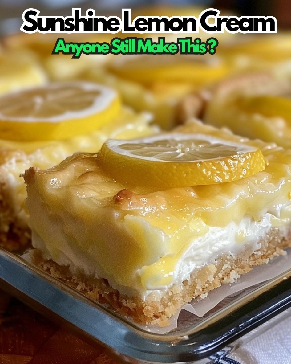 Sunshine Lemon Cream Cheese Squares