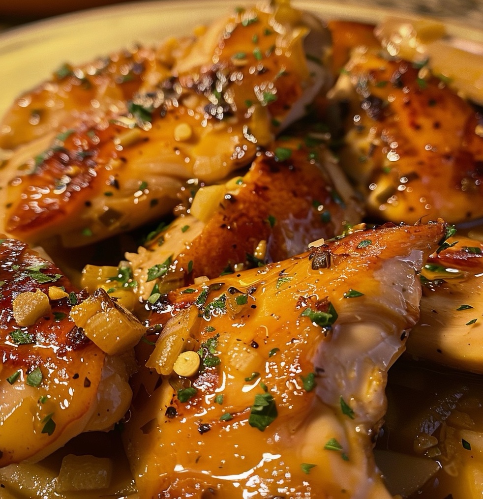 Amish Chicken (it makes its own gravy while baking)