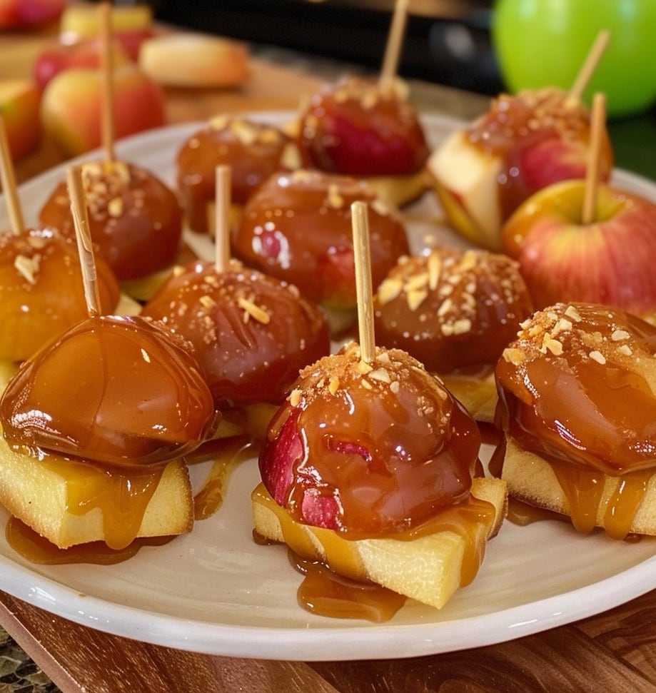 CARAMEL APPLE PRETZEL BITES