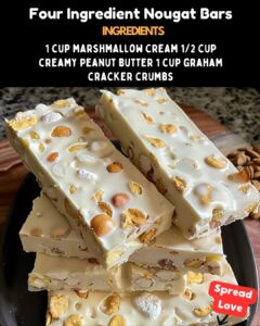 Four Ingredient Nougat Bars – Arch Recipes