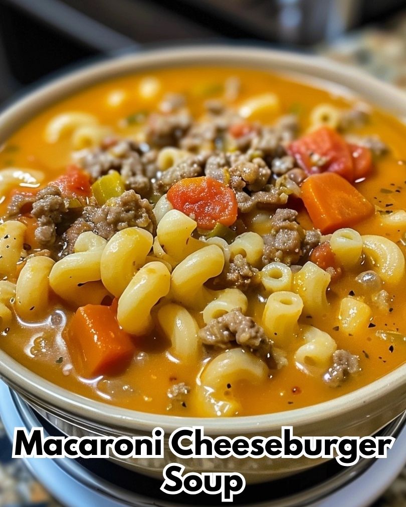 Macaroni Cheeseburger Soup