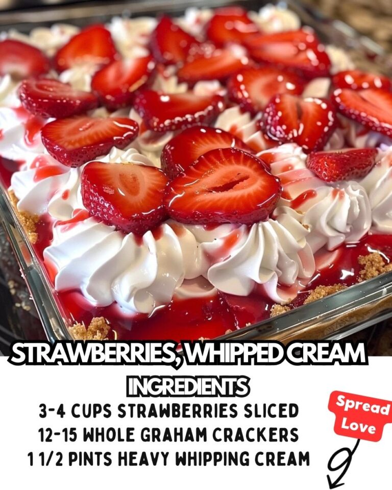 strawberries, whipped cream