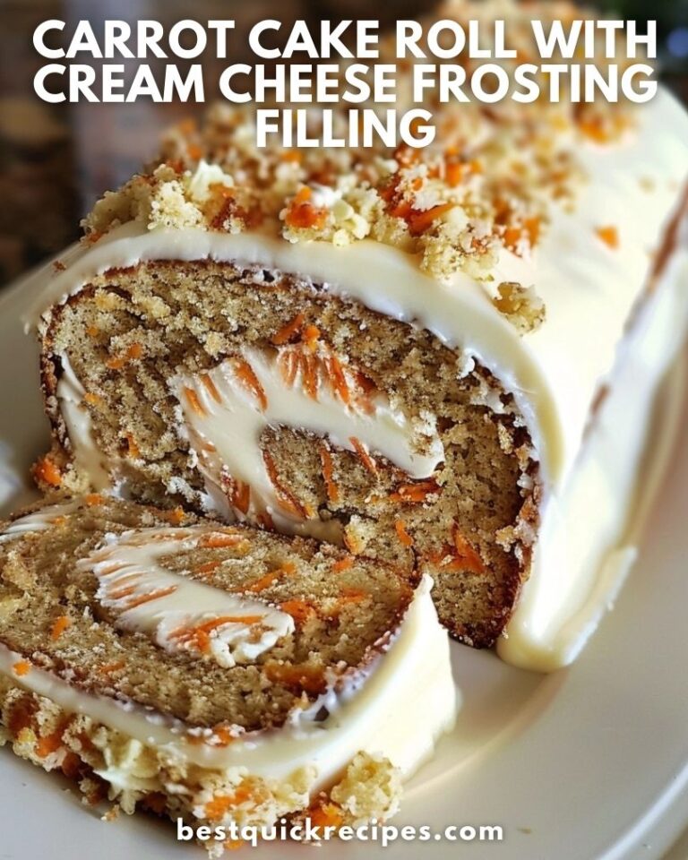 Carrot Cake Roll with Cream Cheese Frosting Filling – Arch Recipes