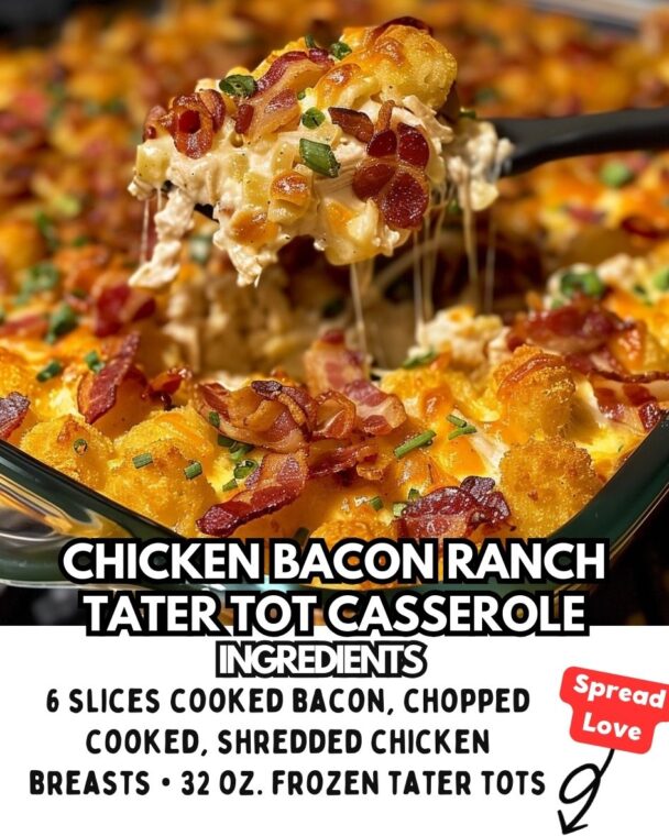 Chicken Bacon Ranch Tater Tot Casserole Arch Recipes