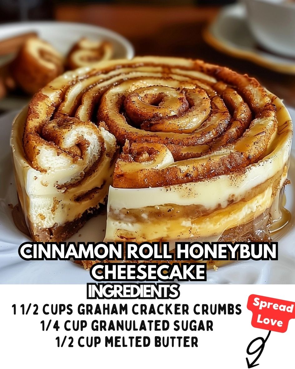 Cinnamon Roll Honeybun Cheesecake