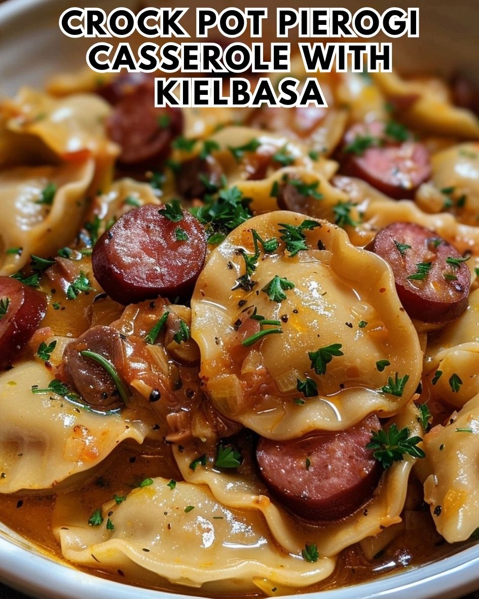 Crock pot Pierogi Casserole with Kielbasa – Arch Recipes