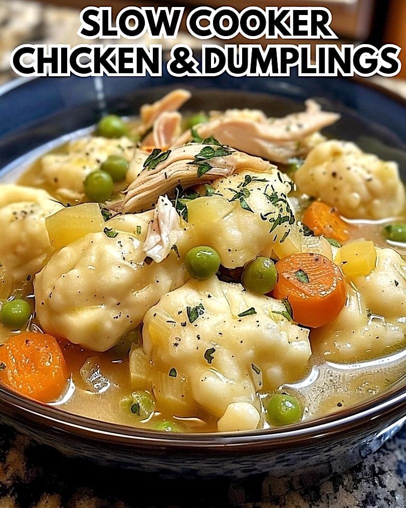 Slow Cooker Chicken & Dumplings