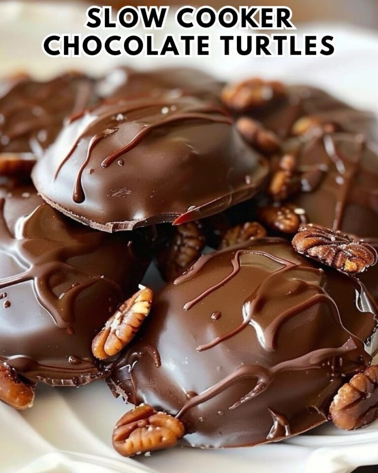 Slow Cooker Chocolate Turtles