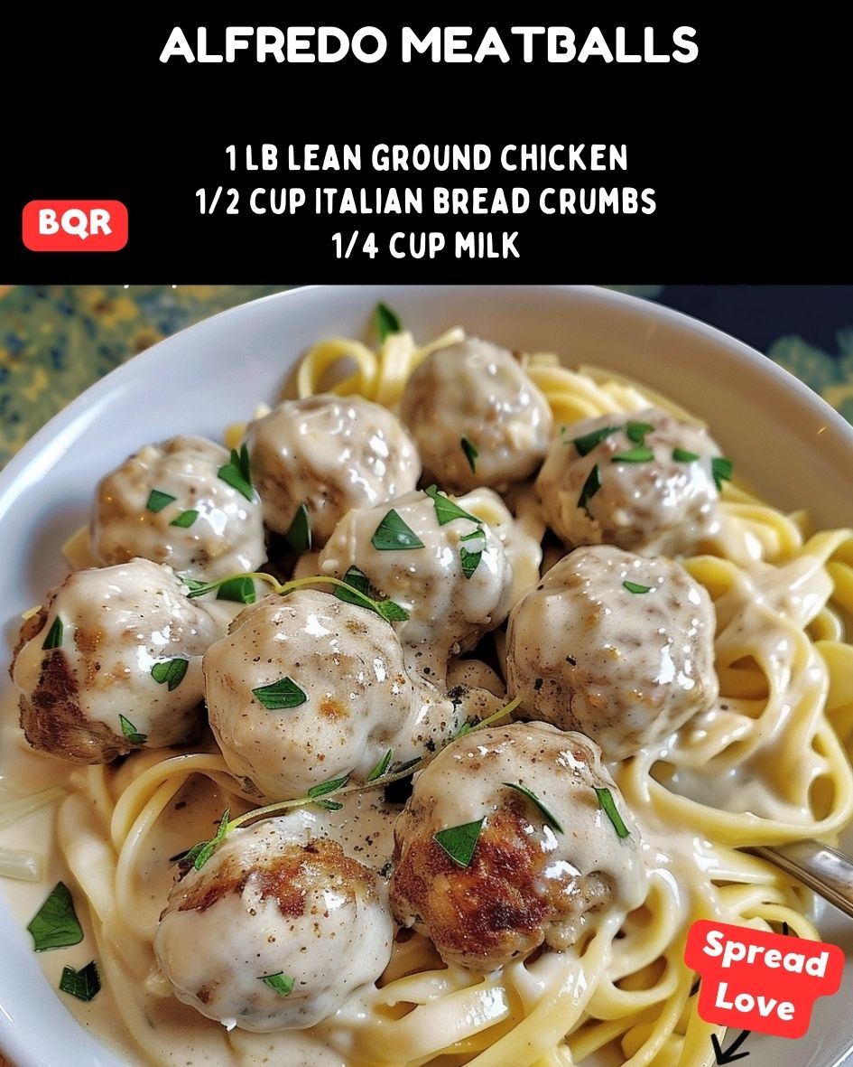 Alfredo Meatballs – Arch Recipes