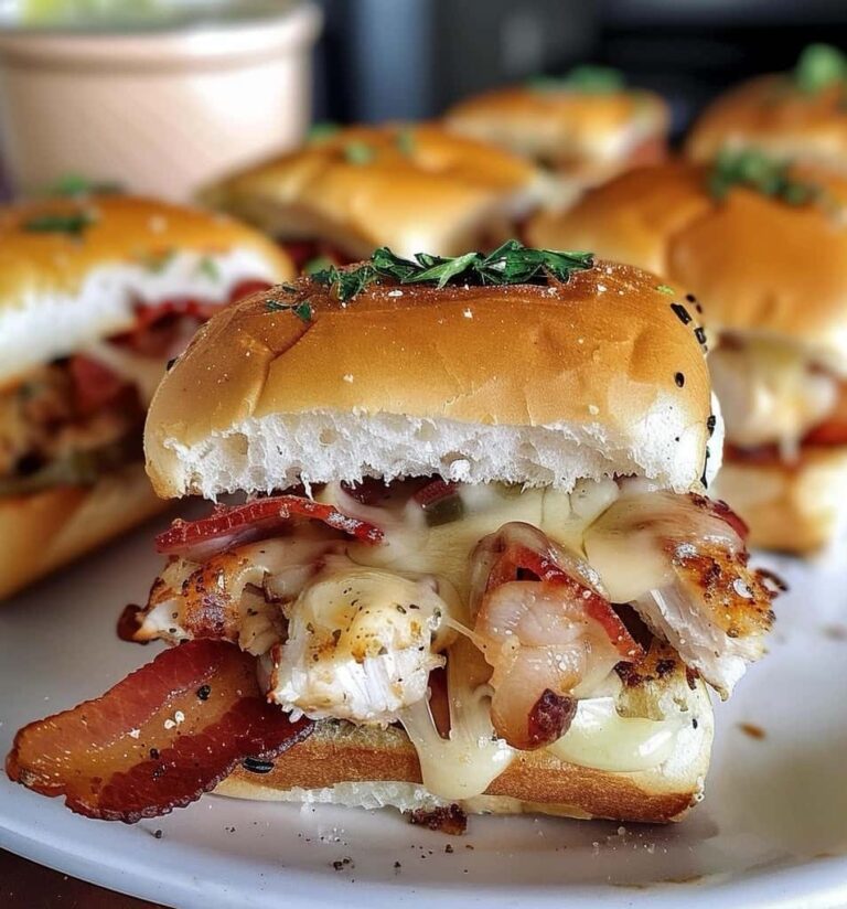 Chicken Bacon Ranch Sliders