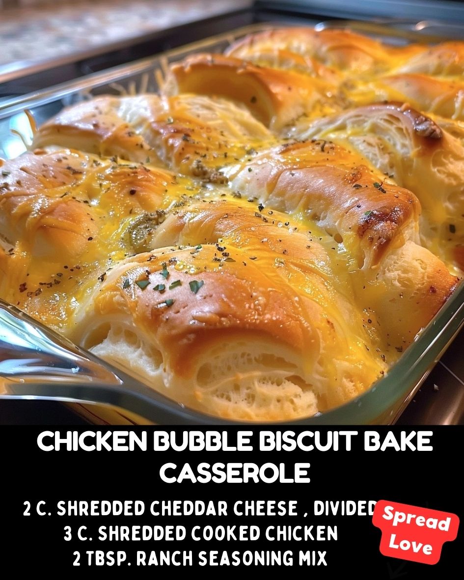 Chicken Bubble Biscuit Bake Casserole