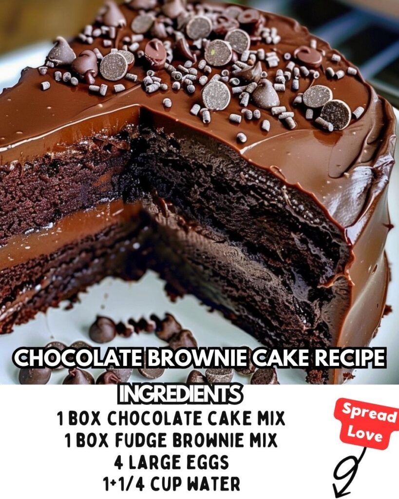 Chocolate Brownie Cake Recipe