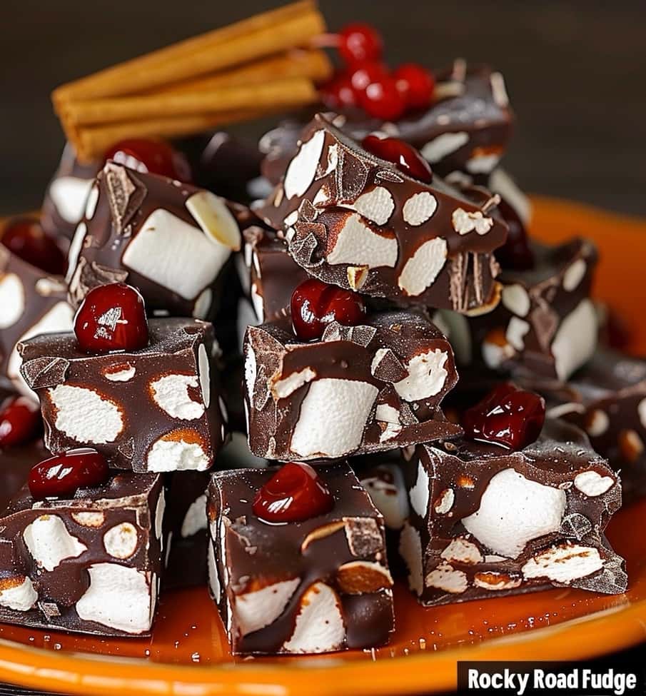 Easy Rocky Road Fudge