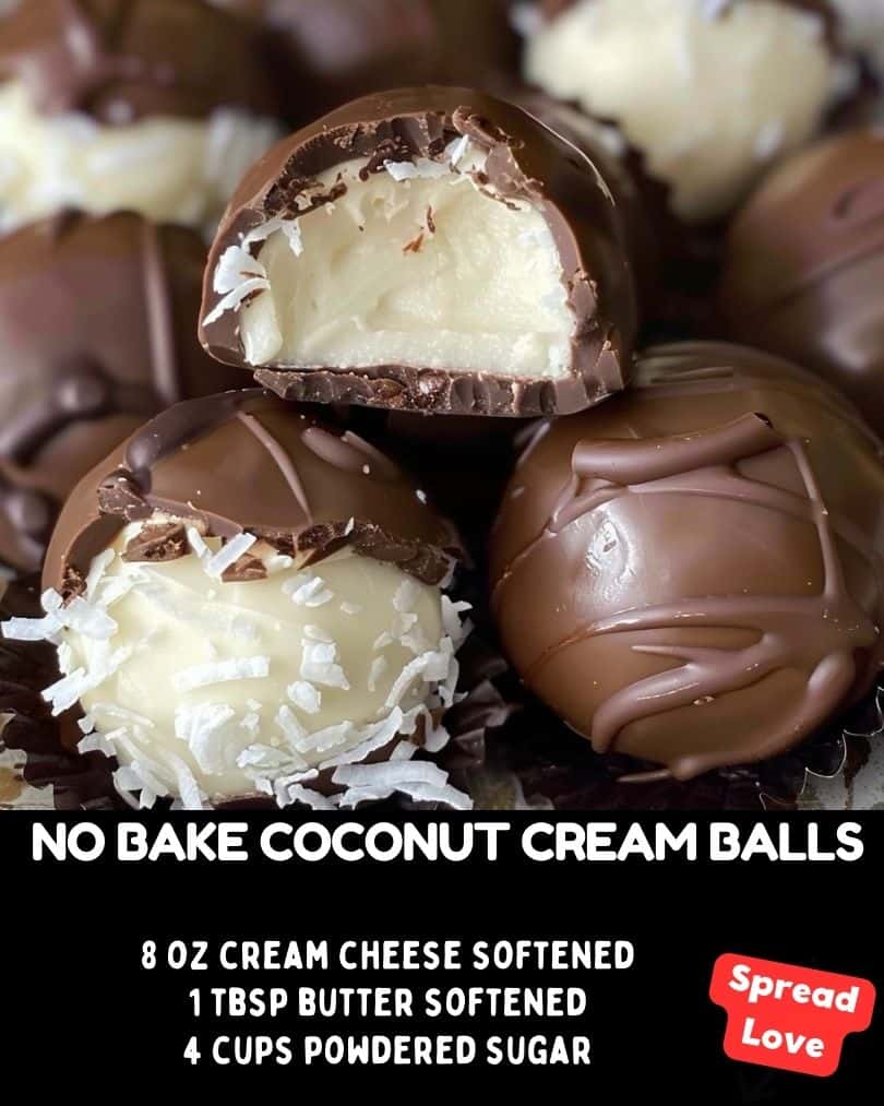 No Bake Coconut Cream Balls
