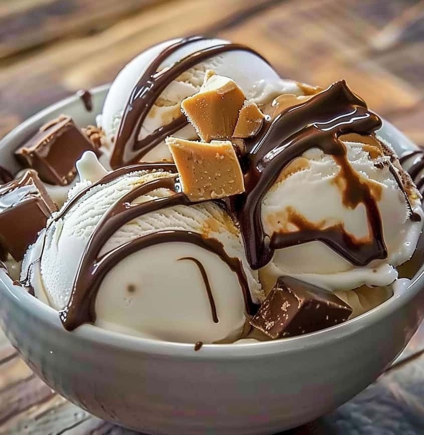 homemade moose tracks ice cream