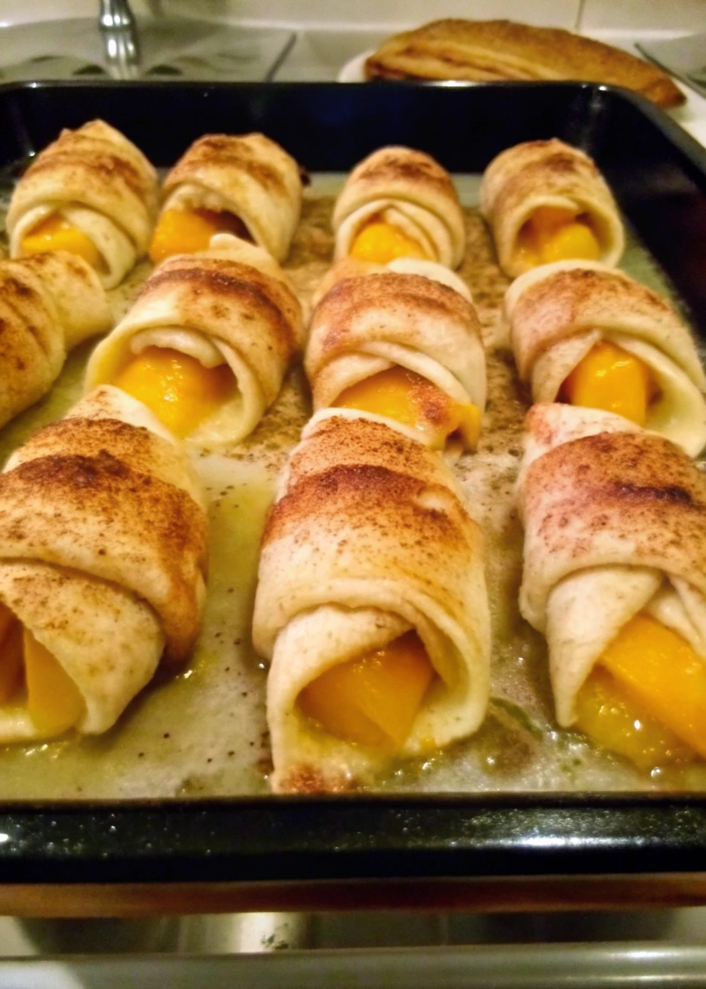 PEACH ROLL UP DESSERT